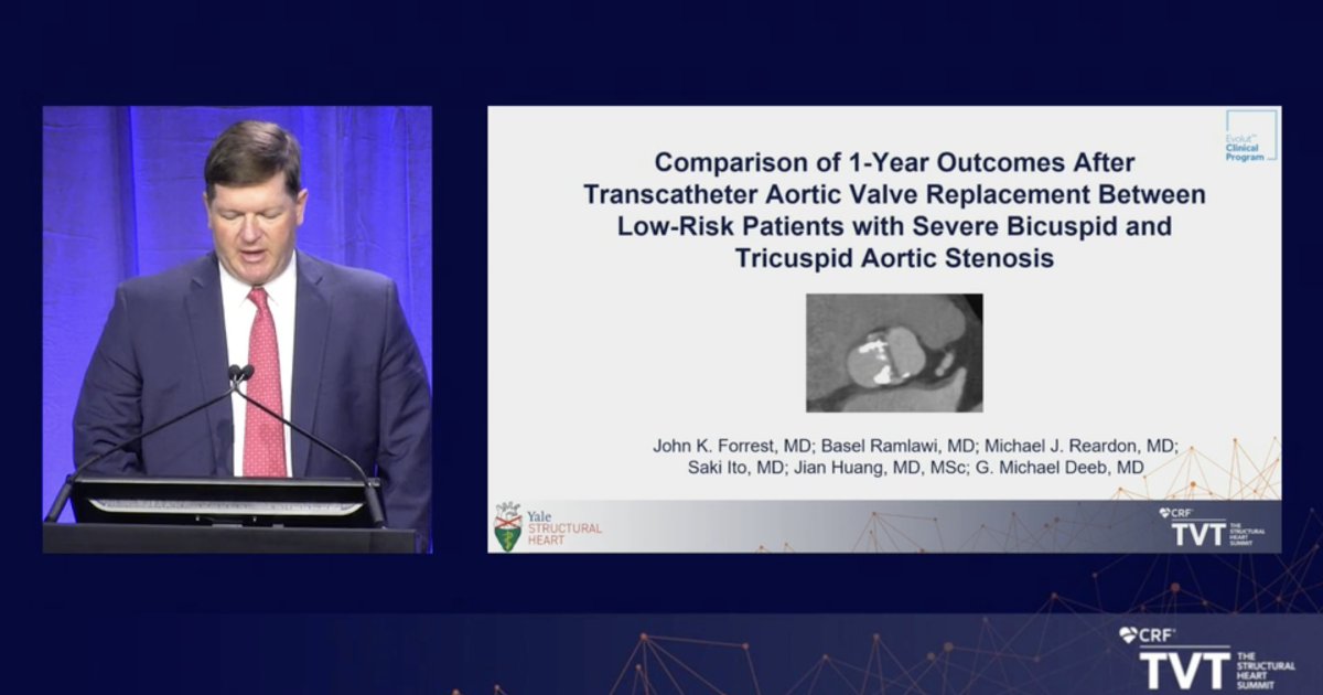 TAVR outcomes similar after 1 year in low-risk bicuspid, tricuspid ...