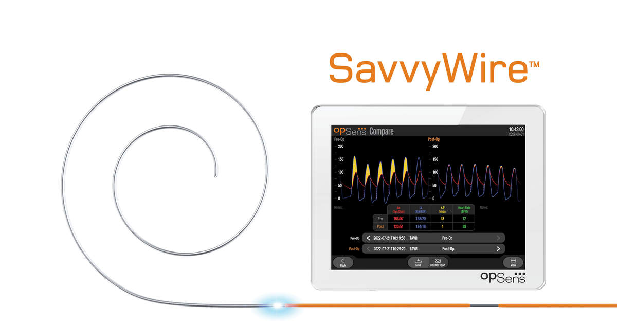 New 3-in-1 TAVR guidewire capable of hemodynamic measurements, LV ...