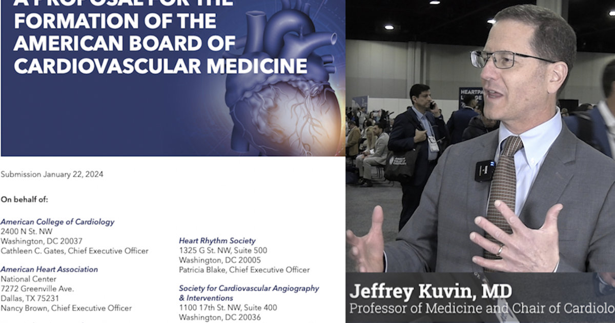 The push for an independent cardiology board continues